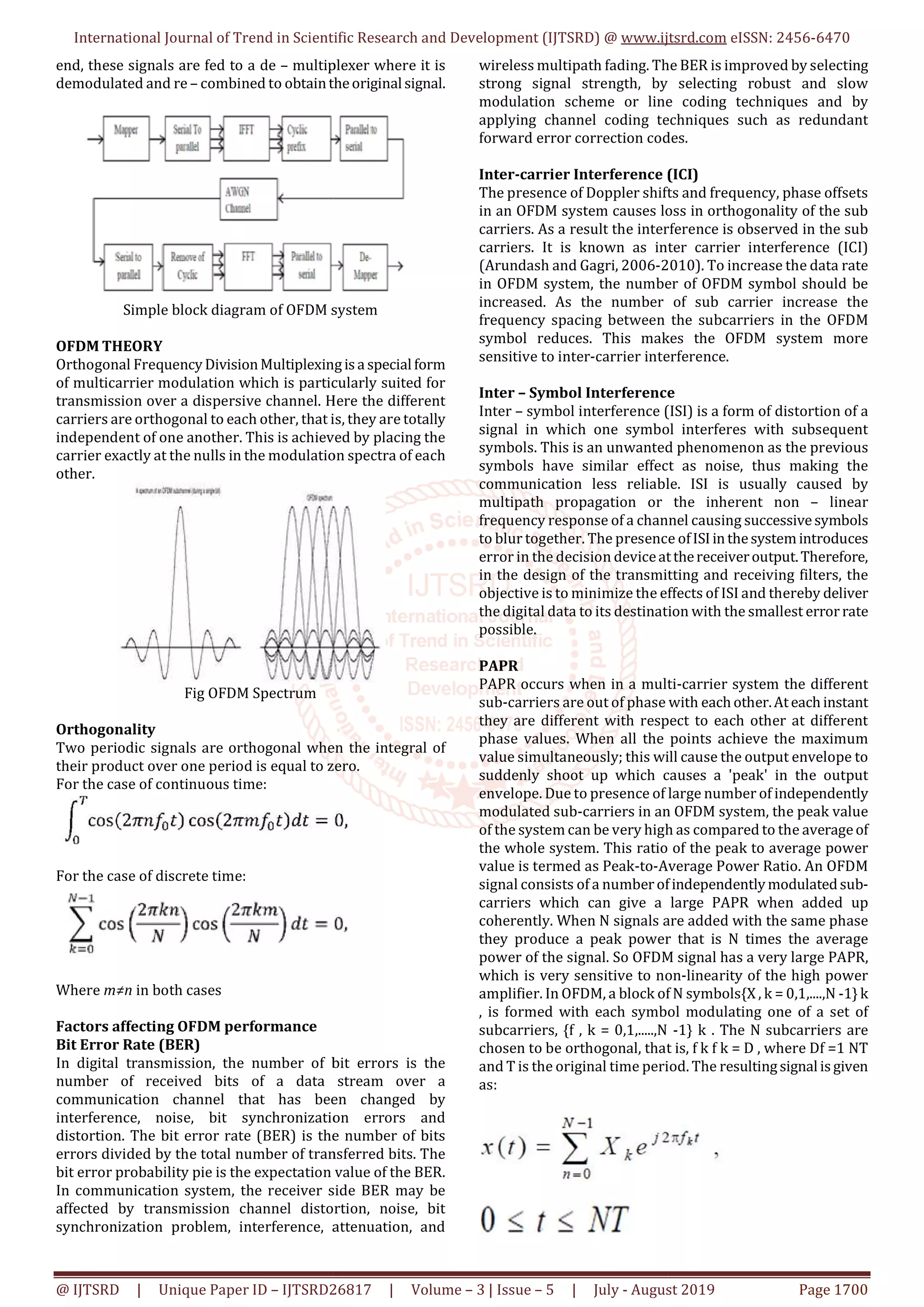 Survey On Papr Reduction Techniques In Ofdm System Pdf