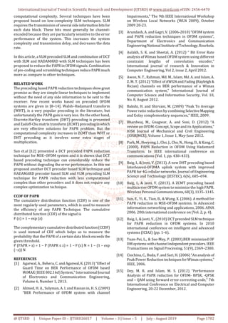 Survey on PAPR Reduction Techniques in OFDM System | PDF