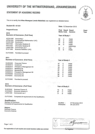 Latest transcript | PDF