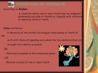 posterior crossbite in primary and mixed dentition etiology and ...