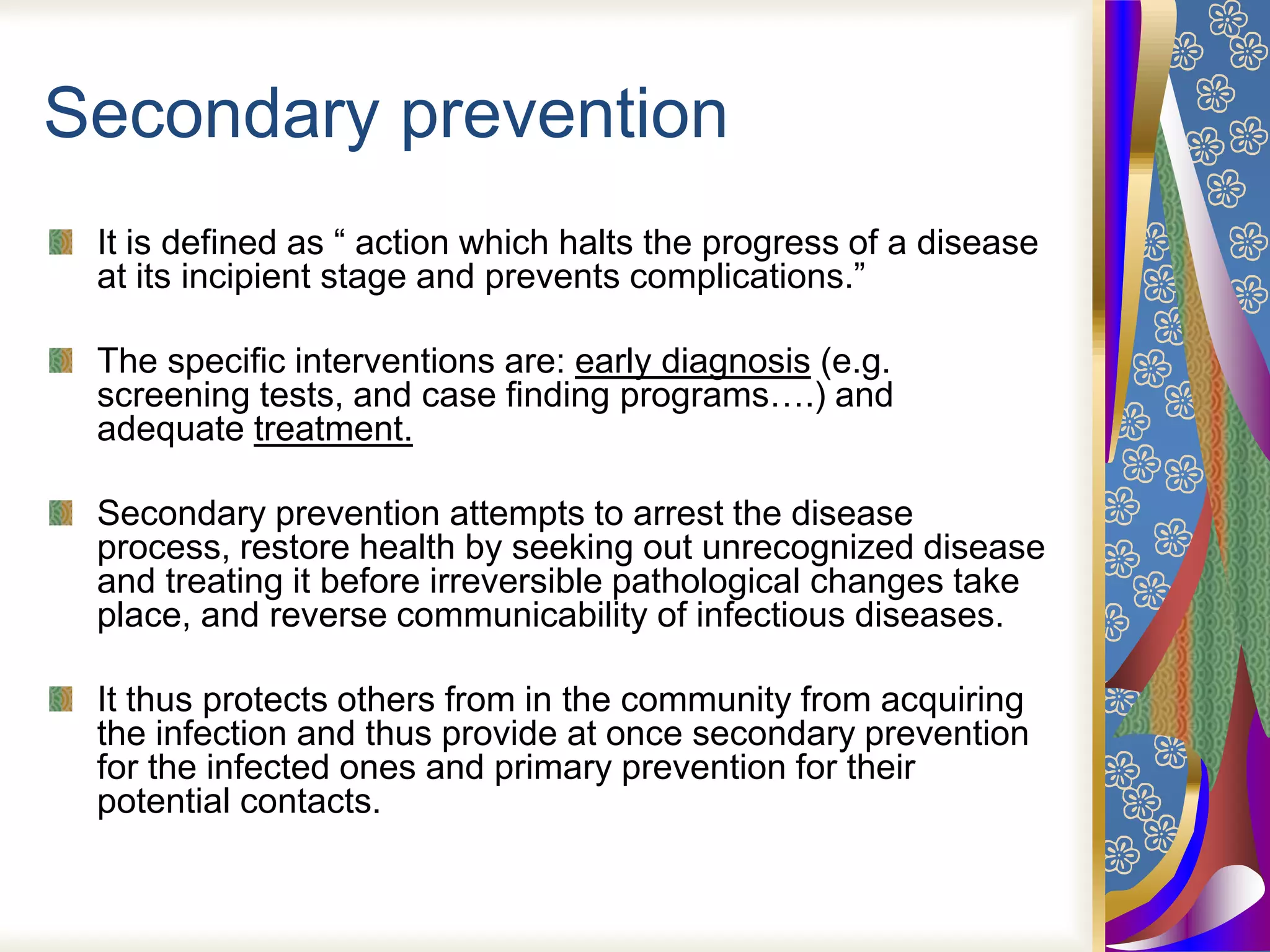 CONCEPTS OF PREVENTION AND CONTROL | PPT