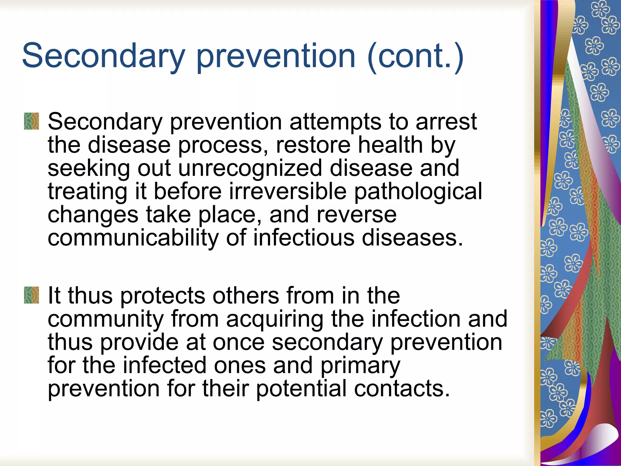 CONCEPTS OF PREVENTION AND CONTROL | PPT