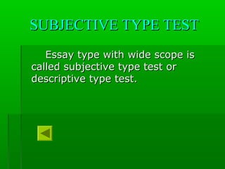 language testing and evaluation | PPT