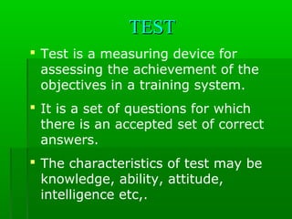 language testing and evaluation | PPT