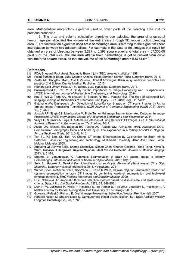 Hybrids Otsu Method, Feature region and Mathematical Morphology for ...