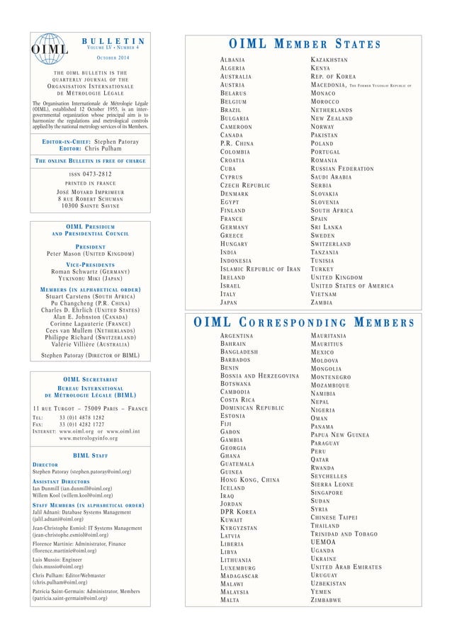 oiml_bulletin_october_2014 | PDF