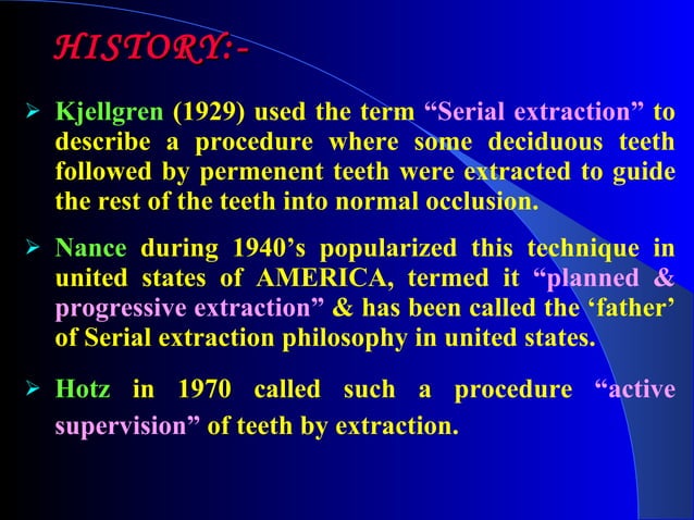 serial extraction | PPT | Dental Health | Diseases and Conditions