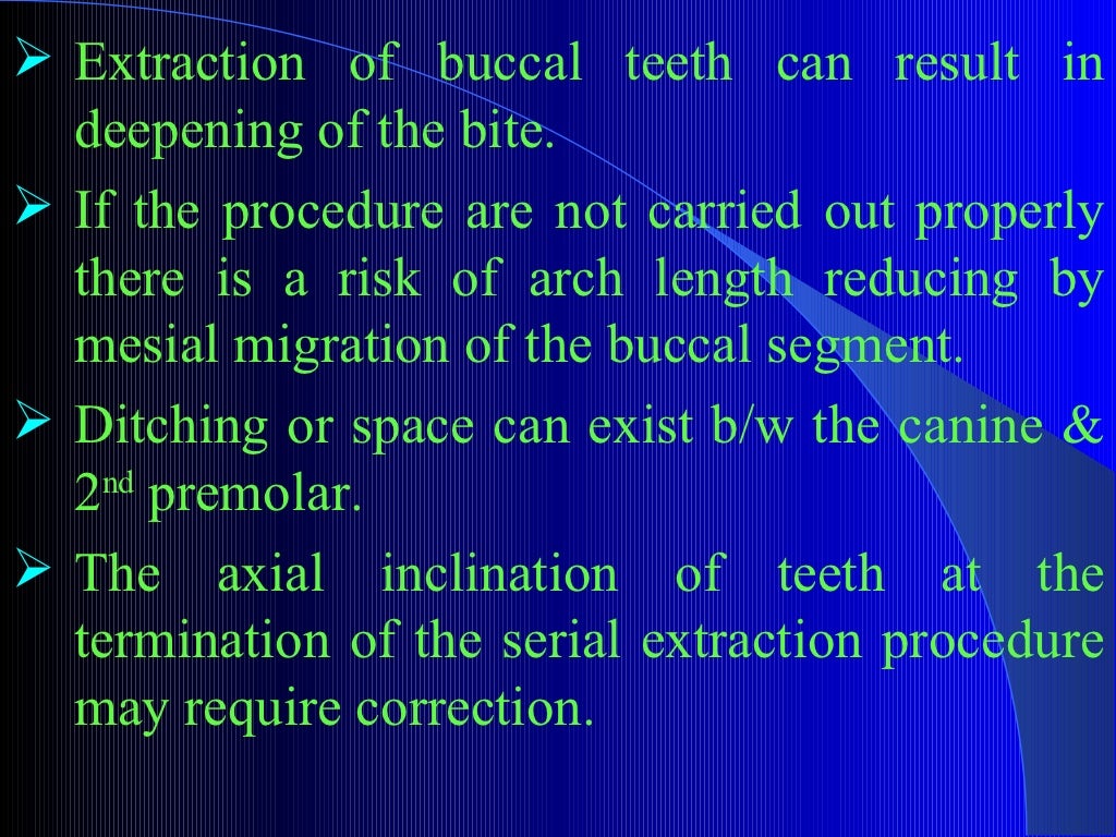 serial extraction