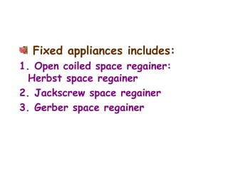 space-regaining-pedo | PPT