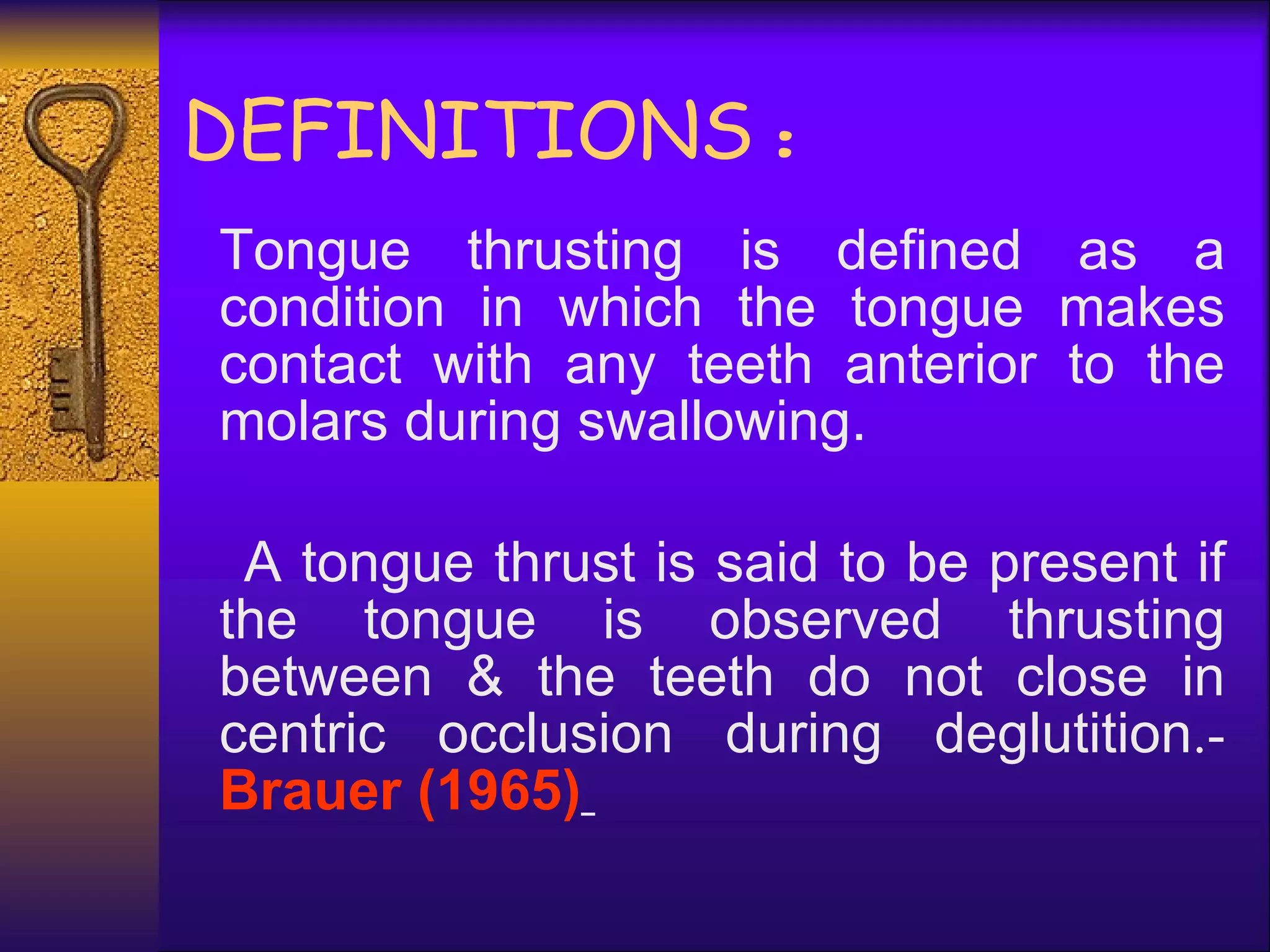 tongue-thrusting | PPT