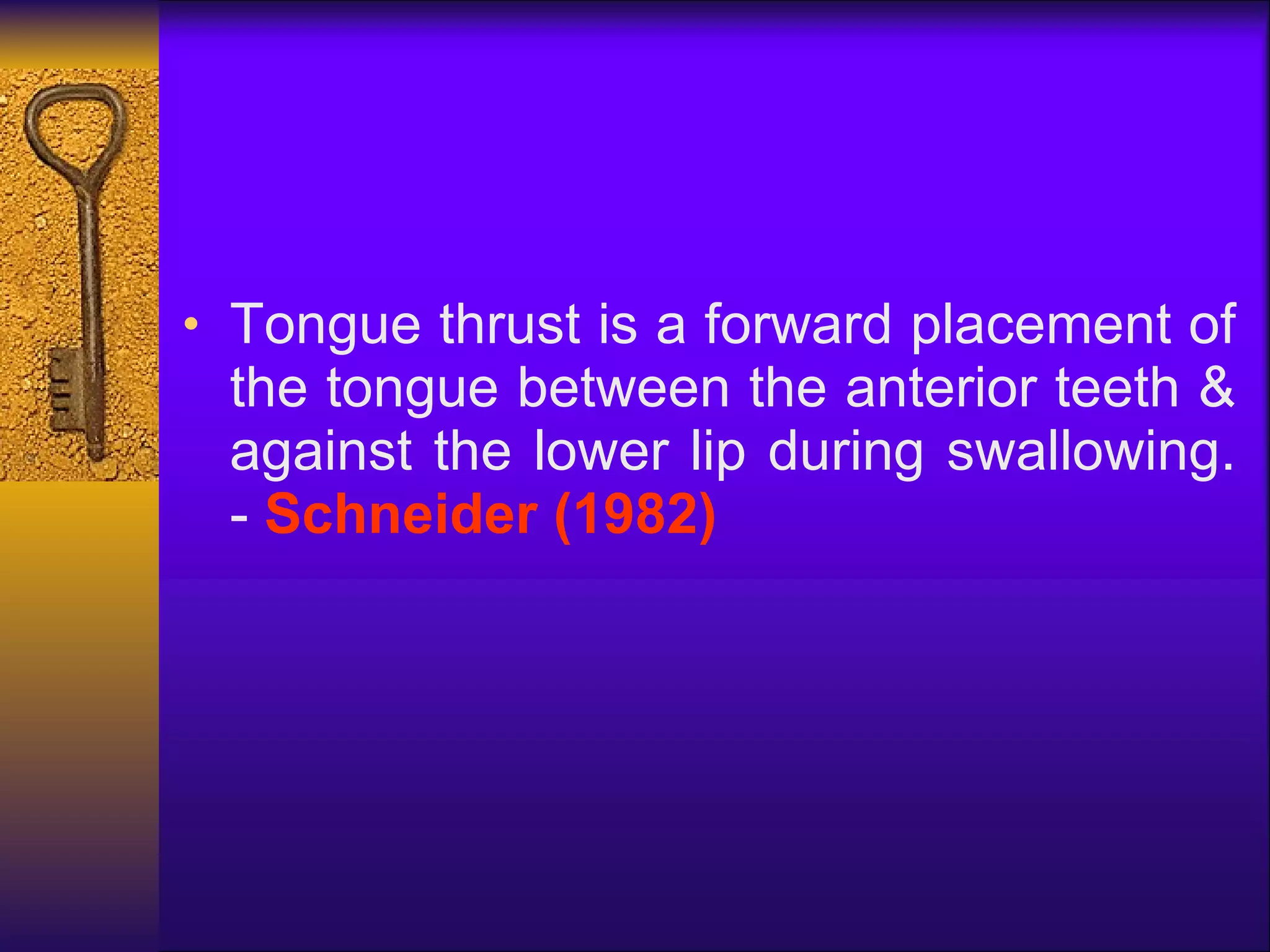 tongue-thrusting | PPT