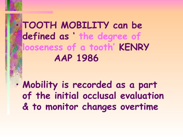 tooth-mobility-pedo | PPT