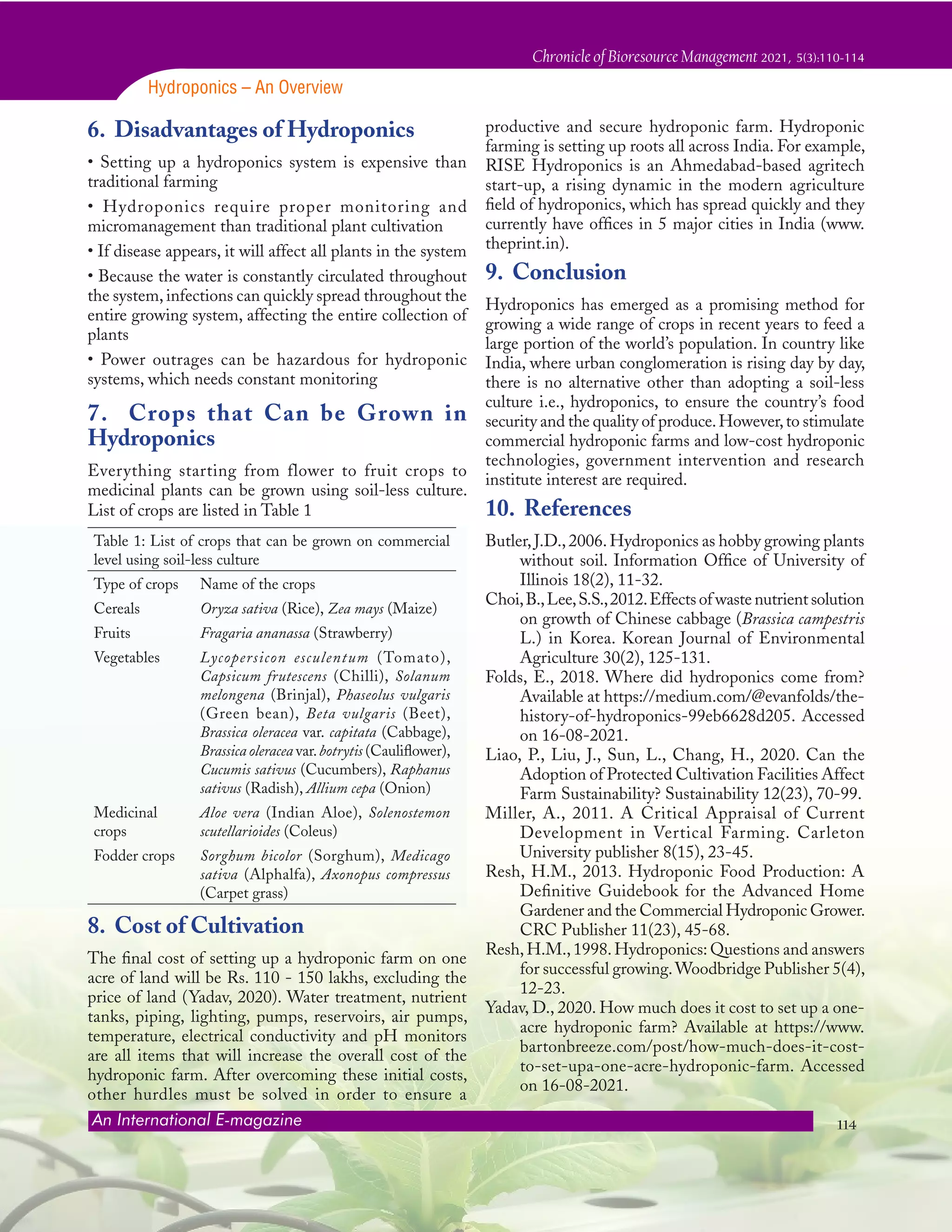 Hydroponics – An Overview | PDF