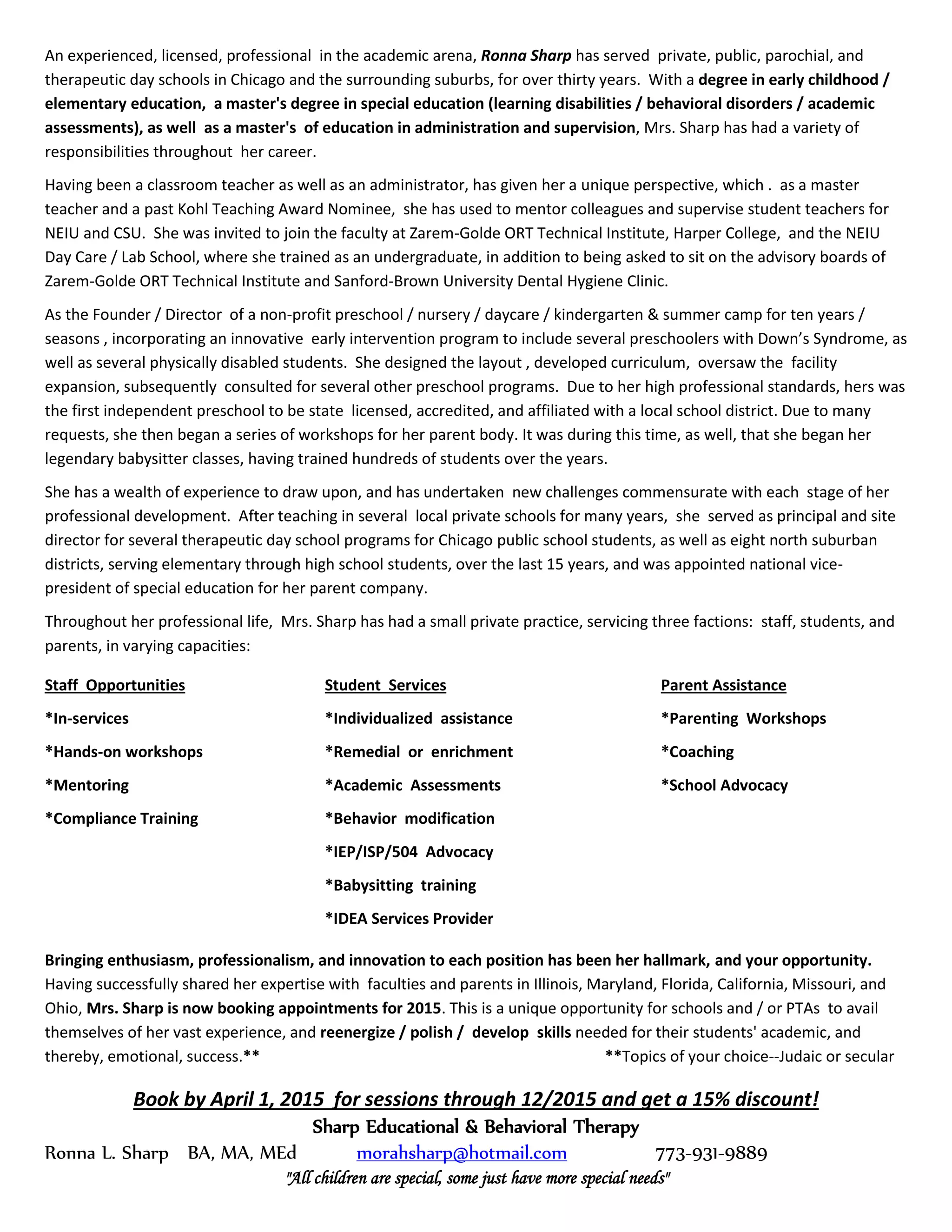 brochure--sharp ed-behav-therapy inside | DOCX | Professional School ...