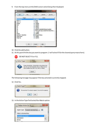 Programming macros for DIAD | DOCX