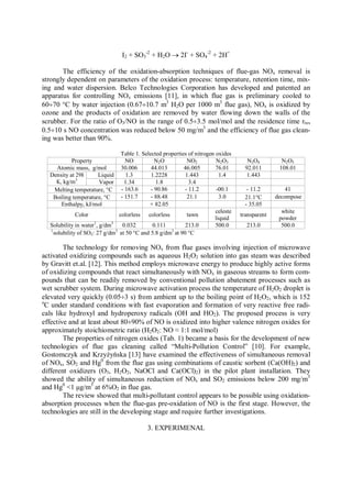 Parametric studies of the effectiveness of NO oxidation process by ozone | PDF