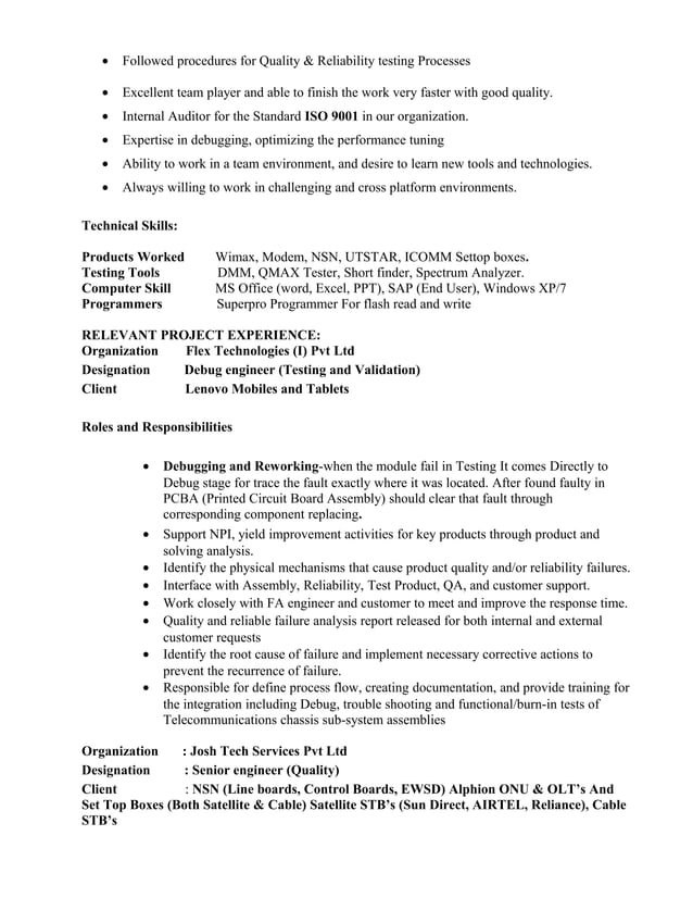 Vignesh Resume | DOC