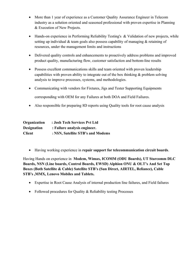 Vignesh Resume | DOC