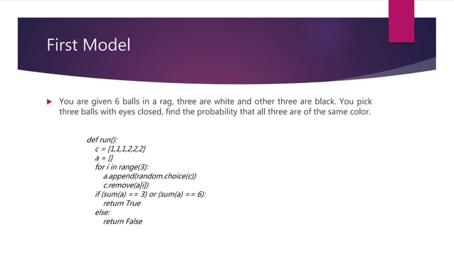 Data Analysis and Simulation Modeling | PPT
