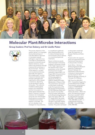 Department of Biochemistry Newsletter September 2011 | PDF