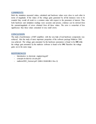 Analogue Electronics | DOCX