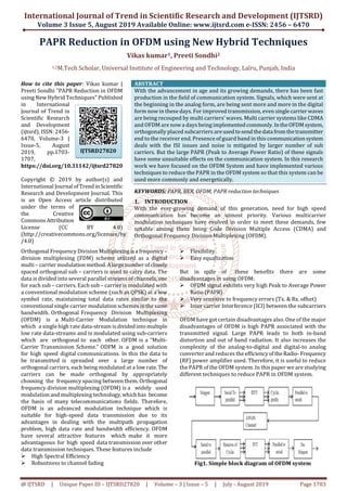 PAPR Reduction in OFDM using New Hybrid Techniques | PDF | Computer Networking | Computing