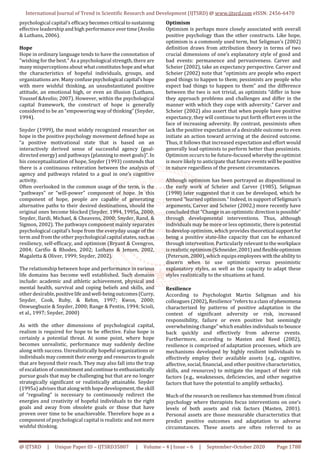 The Impact of Psychological Capital on Teaching Effectiveness in the ...