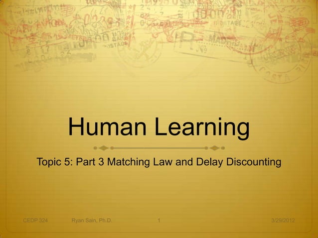 324 05 part 3 matching law | PPT | Free Download
