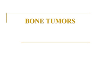 Bone Tumours presentation benign malignant.ppt