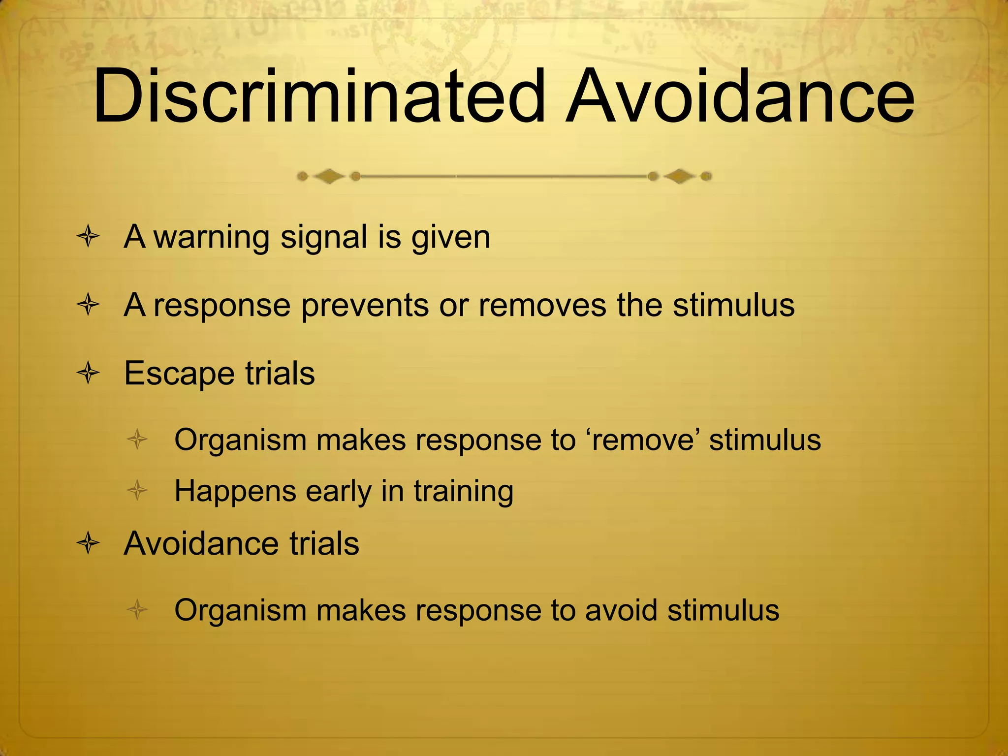 324 09 avoidance | PPTX | Biological Sciences | Science