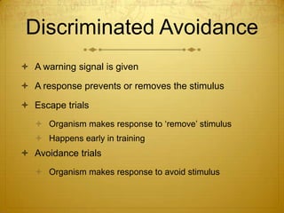 324 09 avoidance | PPTX | Biological Sciences | Science