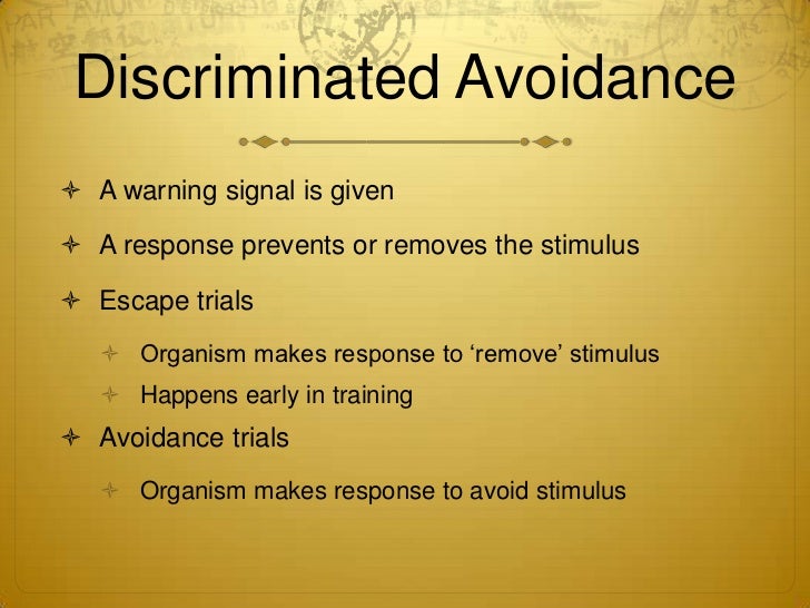 324 09 Avoidance