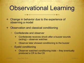 324 10 observational learning | PPTX | Reptiles | Pets