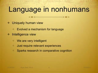 324 12 3 special topics tool use language | PPT