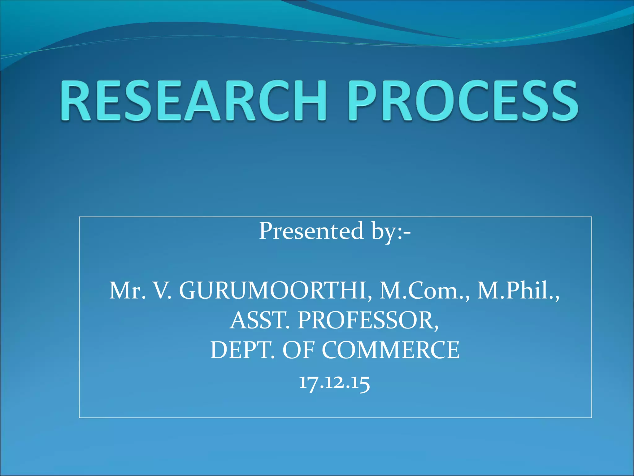 Research Process | PPT