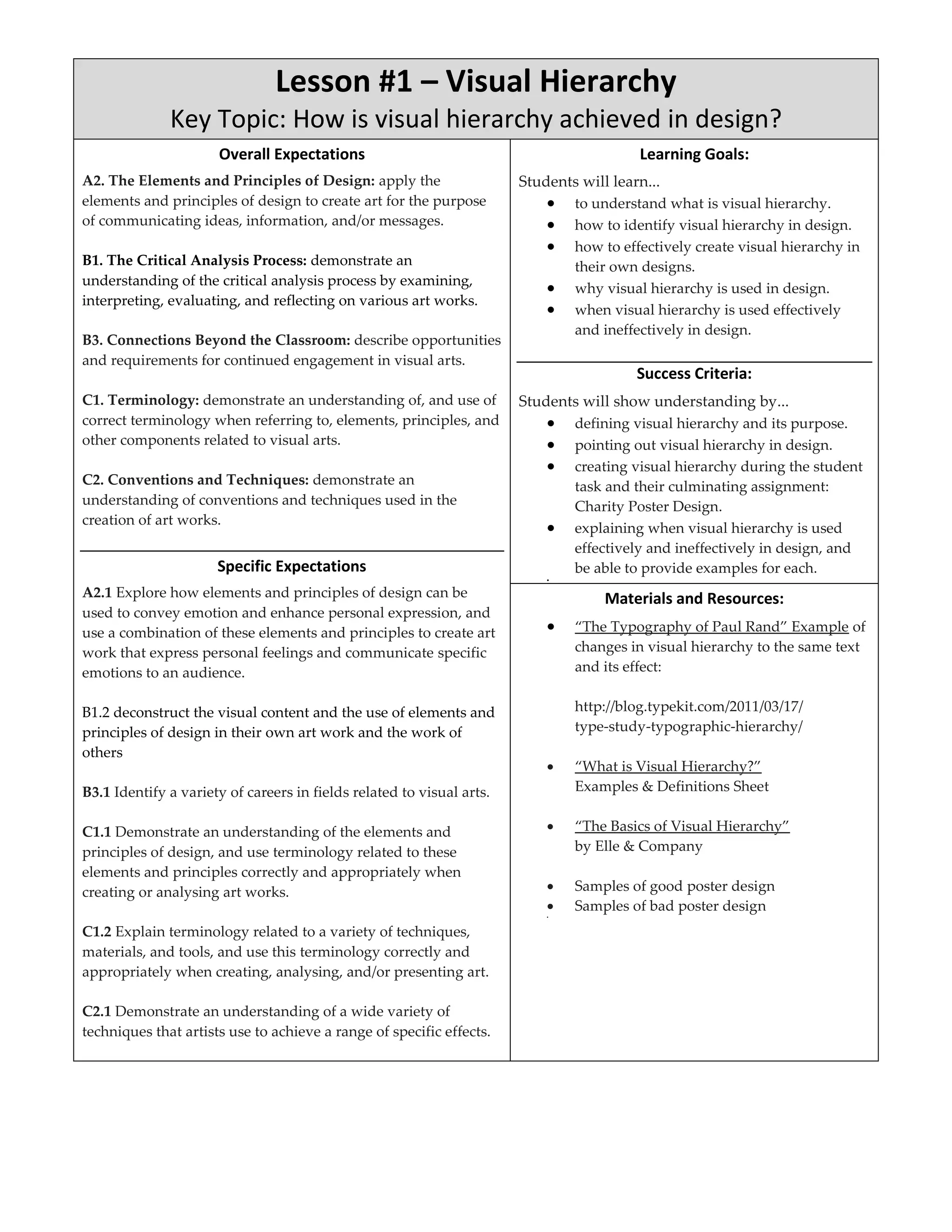 AWD3M1_Poster_Design_Lessons | PPT | Free Download