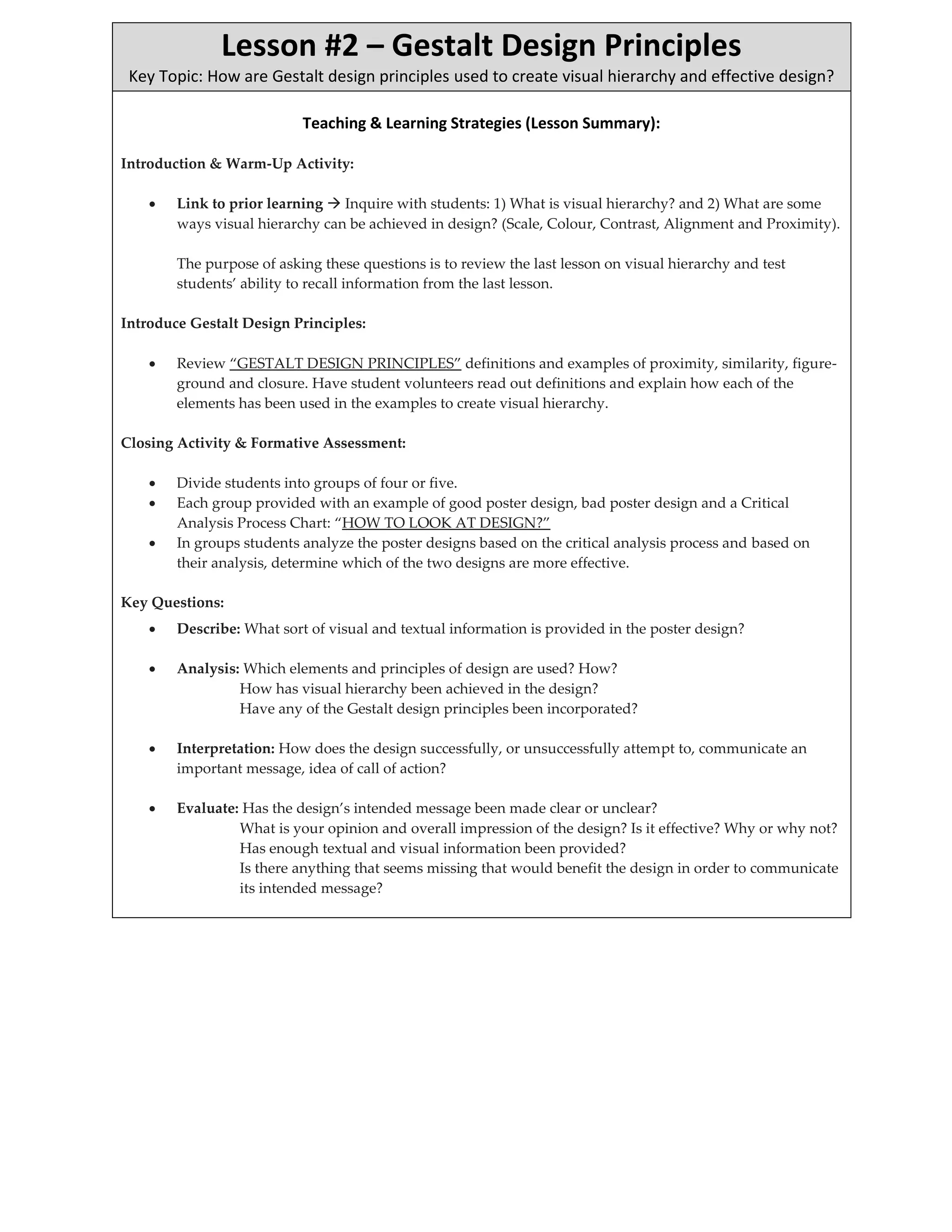 AWD3M1_Poster_Design_Lessons | PPT | Free Download