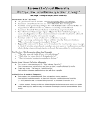 AWD3M1_Poster_Design_Lessons | PPT | Free Download