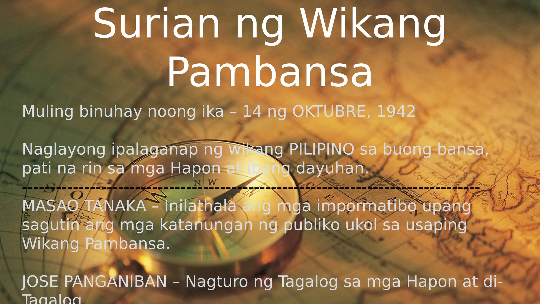 Ang-Wikang-Filipino-Sa-Panahon-Ng-Hapon. | PDF