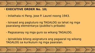 Ang-Wikang-Filipino-Sa-Panahon-Ng-Hapon. | PDF