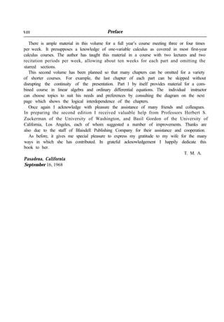 Apostol: Calculus Volume 2 | PDF