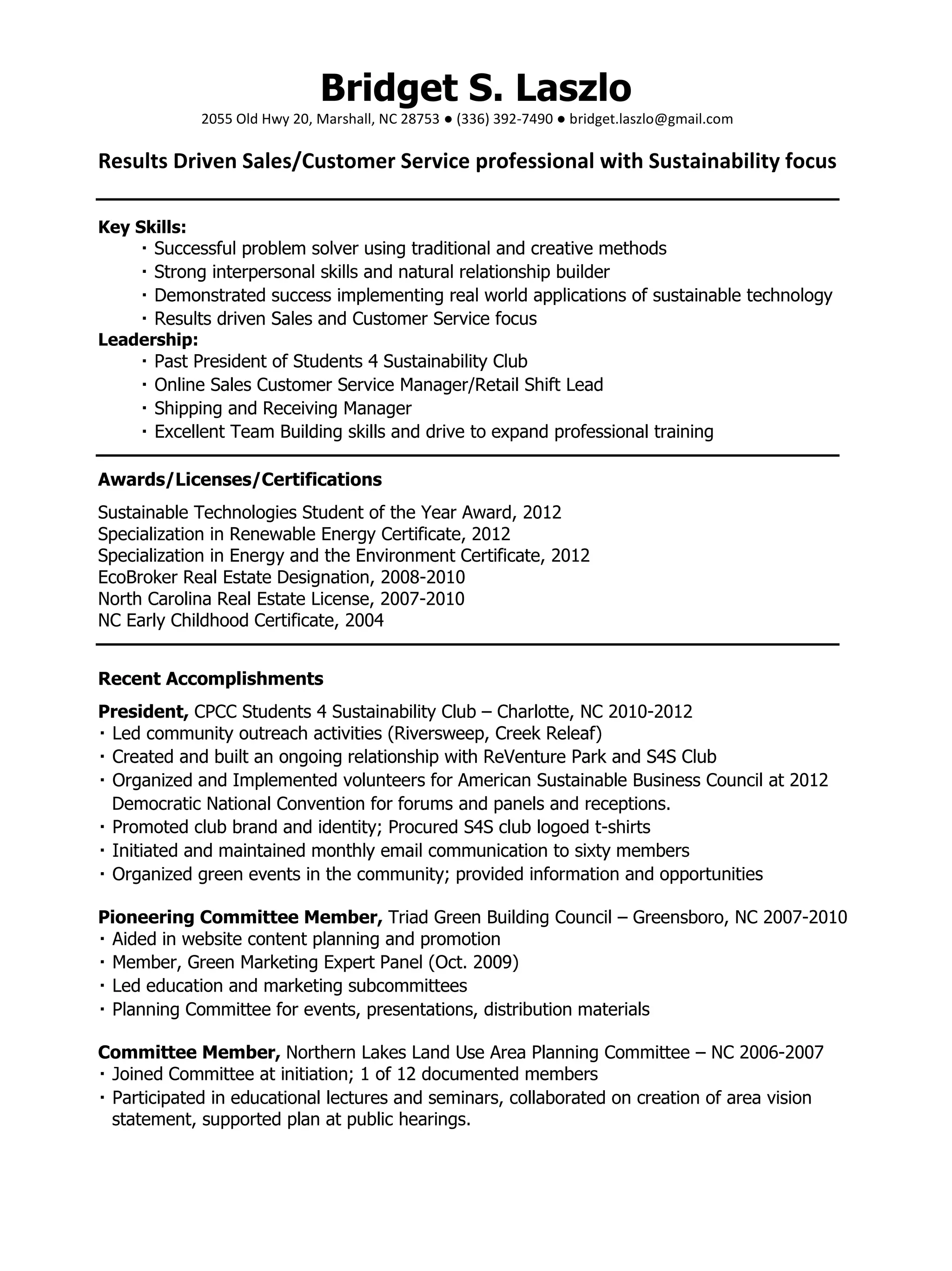 Bridget Laszlo Resume 2016 | PDF