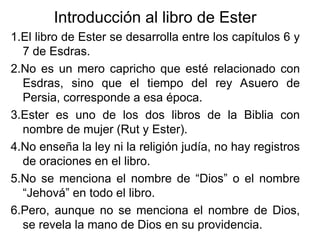 Libro de Ester biblia católica y cristiana | PPT