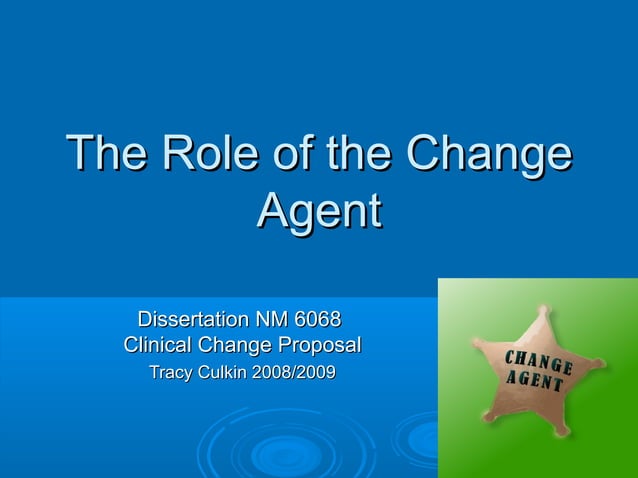 change agent | PPT