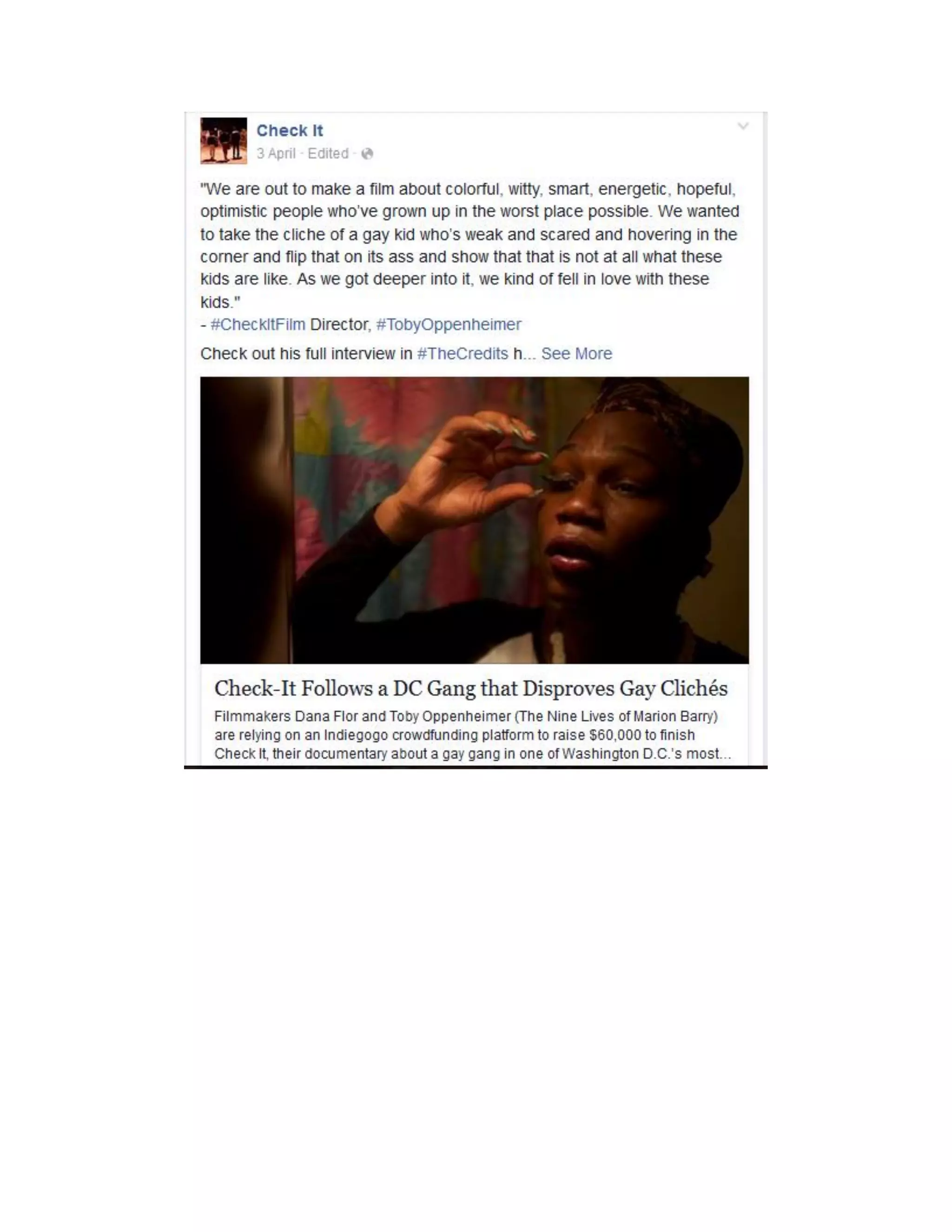 CheckIt Facebook | PDF