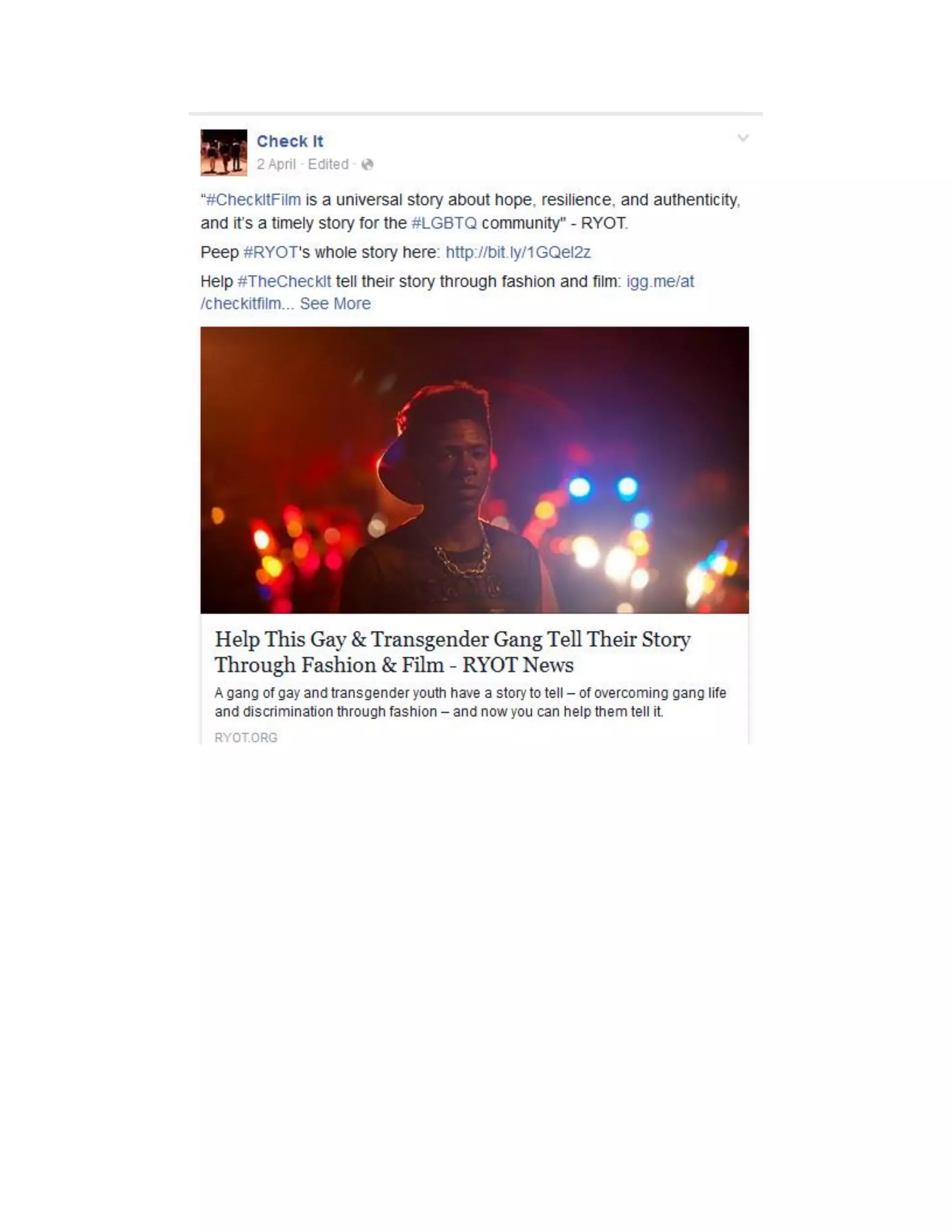 CheckIt Facebook | PDF