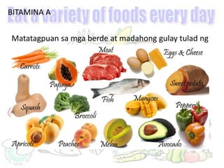 Ang Tatlong Pangkat Ng Pagkain Presentation | PPTX