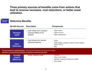 How to Develop a Business Case | PDF