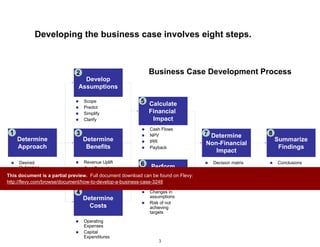 How to Develop a Business Case | PDF | Business Accounting & Finance ...