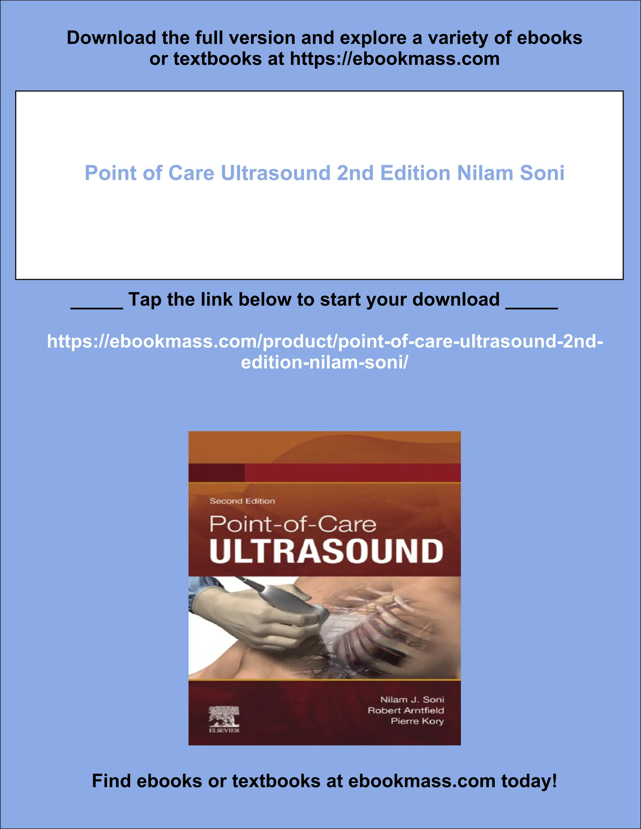 Point of Care Ultrasound 2nd Edition Nilam Soni | PDF